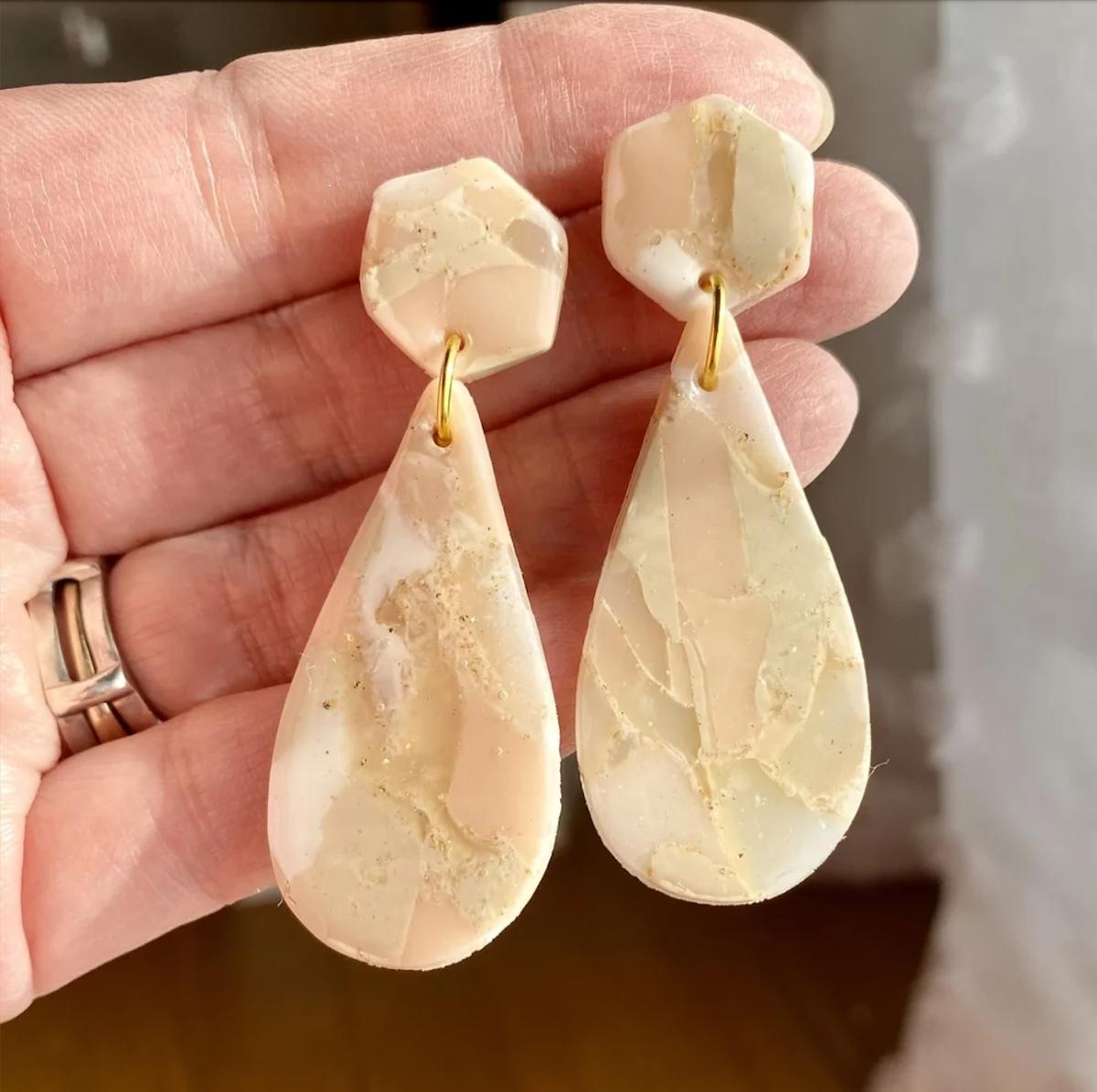 Marbled Polymer Clay Earrings – DIY Jewelry Workshop - Grand Rapids MI ...