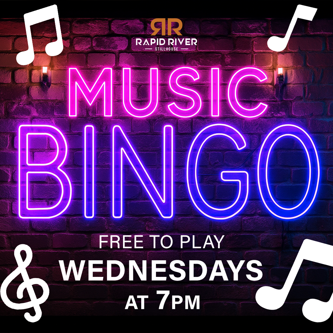 Music Bingo Every Wednesday at the Rapid River Stillhouse - Grand ...