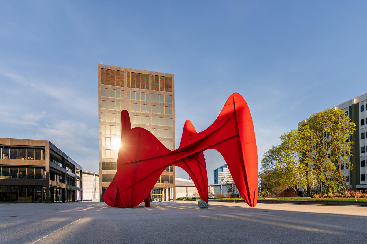 La Grande Vitesse at Calder Plaza | Calder Sculpture in Grand Rapids
