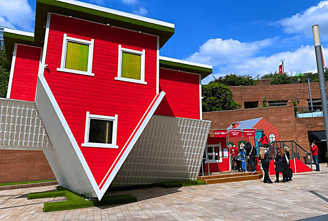 underside down house