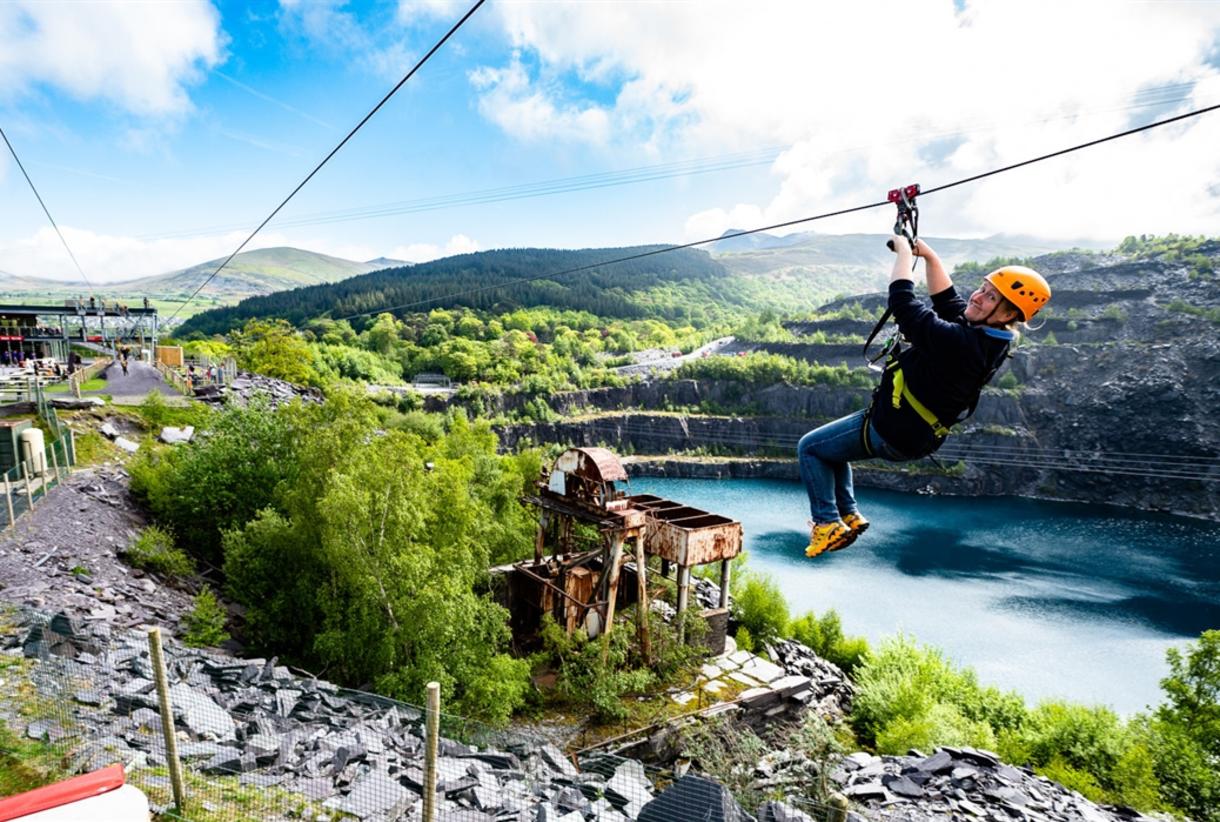 zip wire quarry