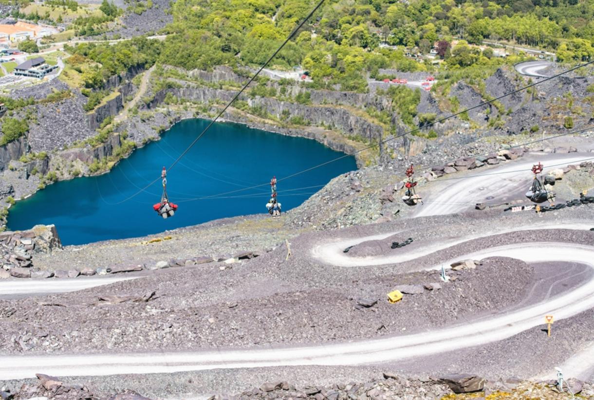 zip wire quarry