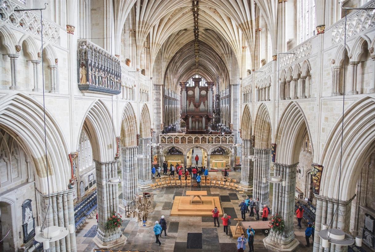 exeter cathedral vaulted ceiling