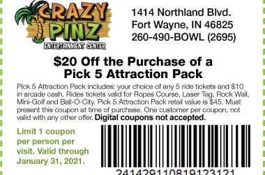 Crazy Pinz Entertainment Center