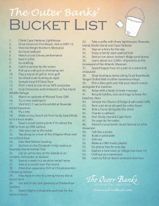 Outer Banks of North Carolina Bucket List