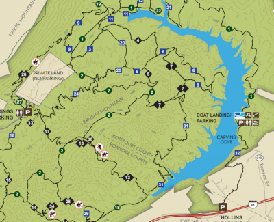 Maps of Virginia Bike Trails | Blue Ridge Mountain Biking Maps