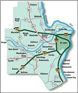 St. Charles, MO Maps | Travel, Destination & Information