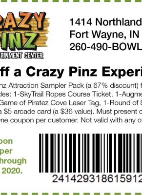 Crazy Pinz Entertainment Center