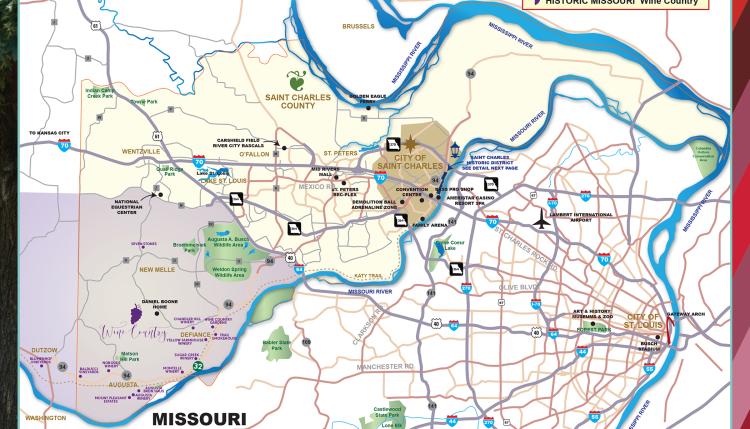 St. Charles, MO Maps | Travel, Destination & Visitor Information