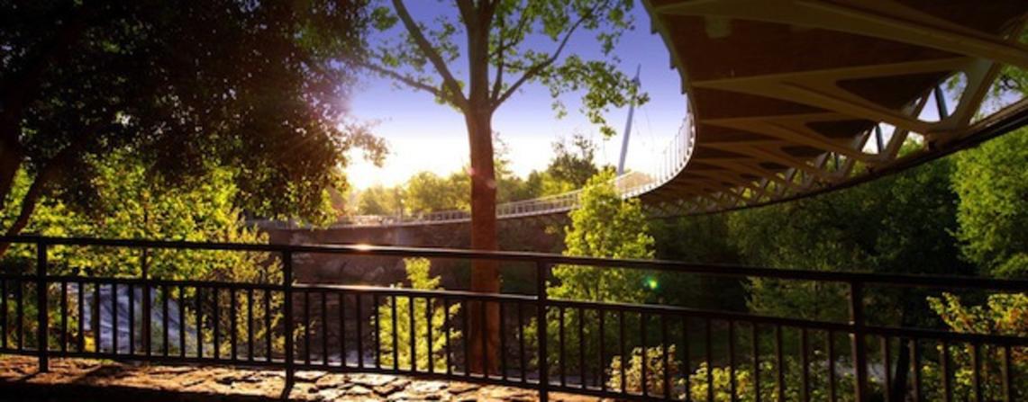 Greenville Falls Park Liberty Bridge