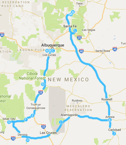 Arizona Rockhounding Map