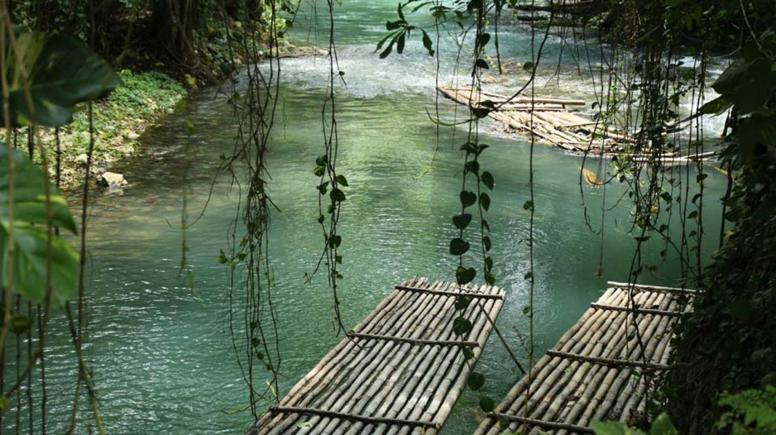 Rafting on the Martha Brae