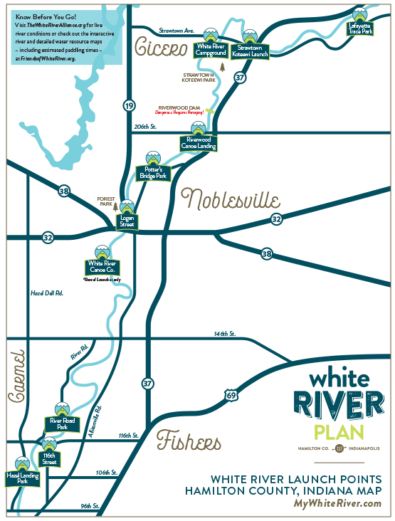 White River in Hamilton County, IN