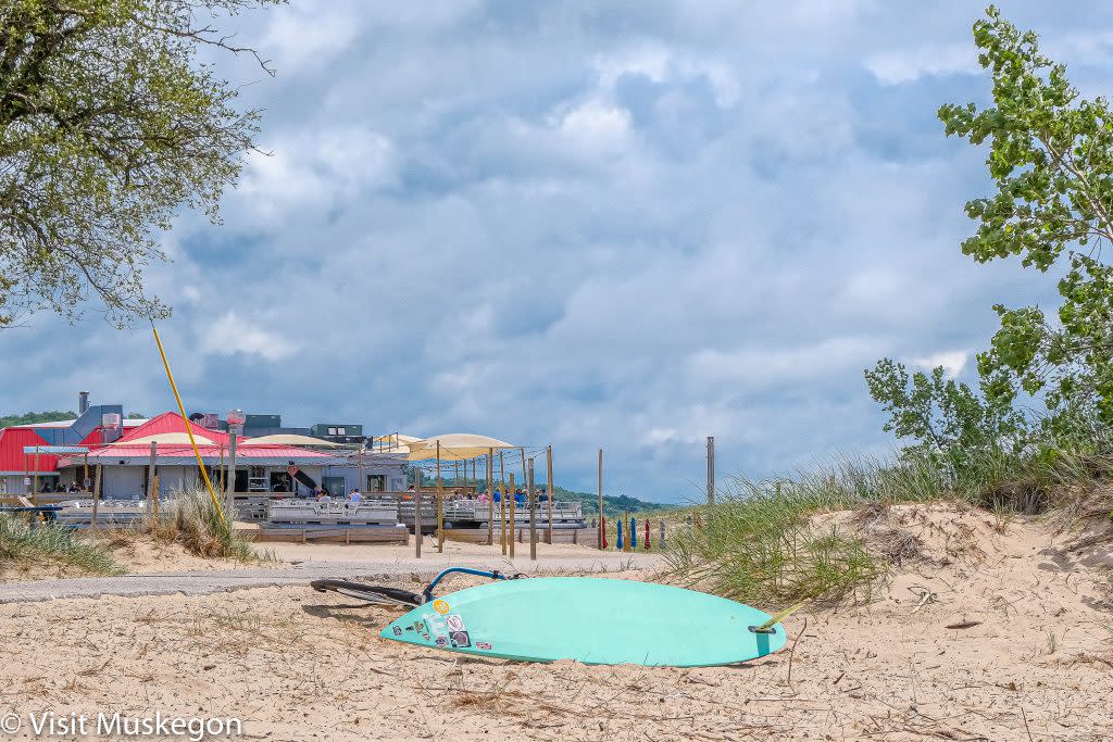 Drink, Eat, and Beach at The Deck in Muskegon, Michigan