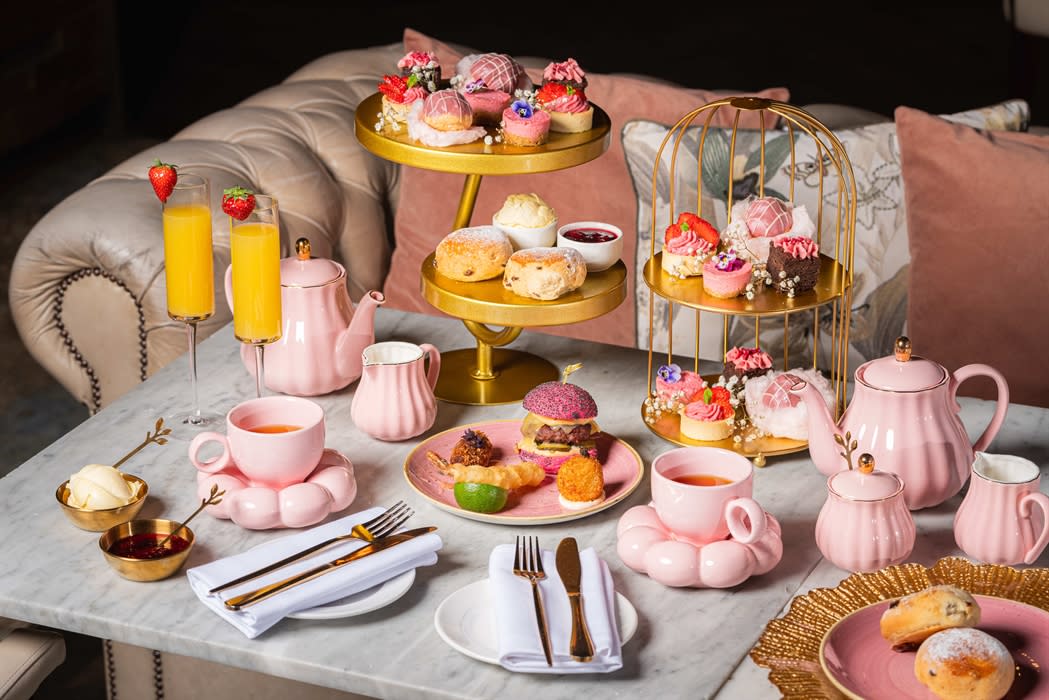 pink high tea