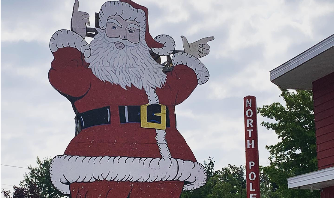 Santa Sign in Christmas MI | Michigan's Upper Peninsula Travel ...
