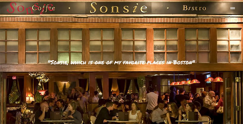Sonsie Restaurant - Boston MA, 02115