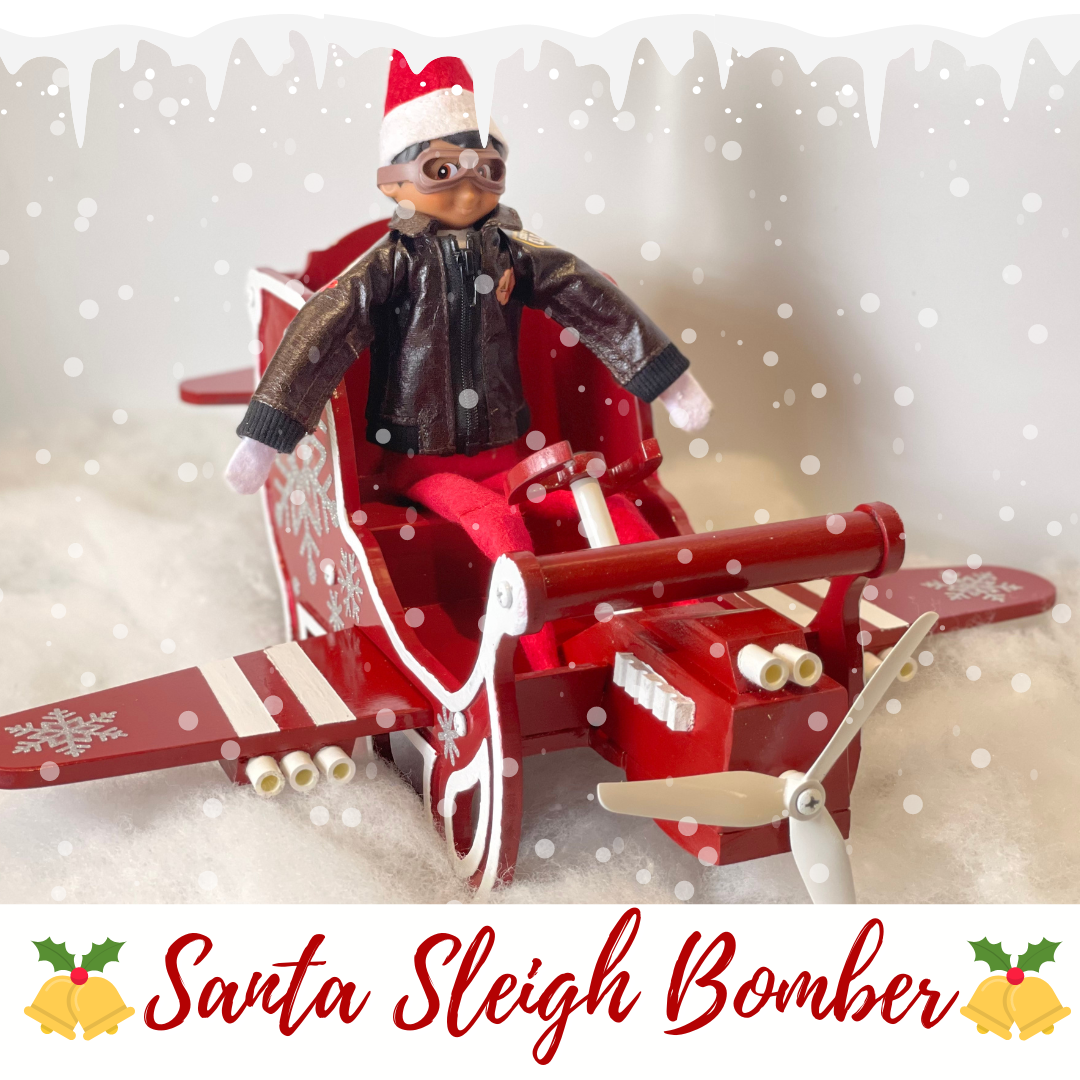 DIY Santa Sleigh Bomber