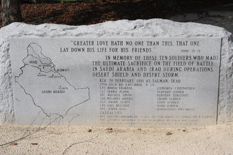 27th Engineer Battalion - Operation Desert Storm/Desert Shield Memorial