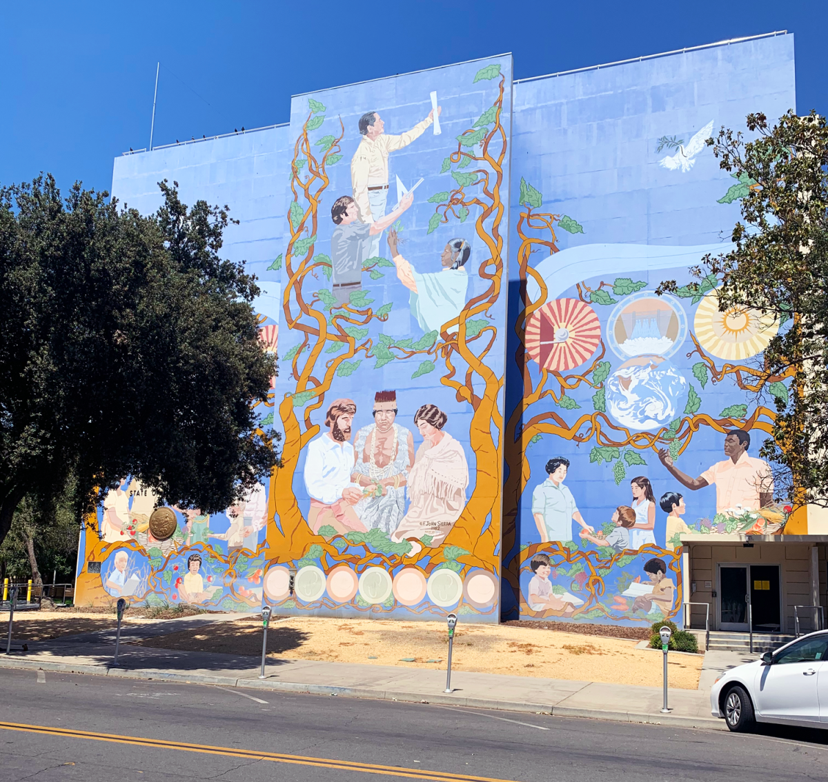 Hugh Burns State Building Mural