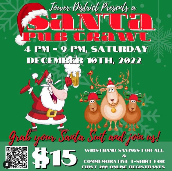 Tower District Santa Pub Crawl