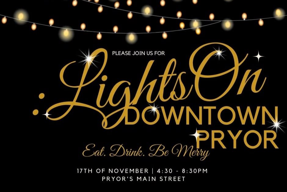 Lights On Downtown Pryor | Green Country Oklahoma | Official Site