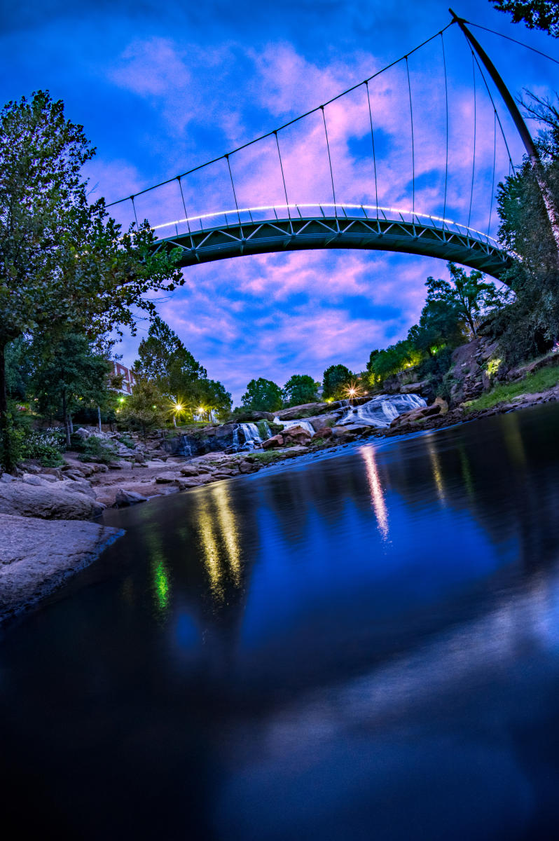 Liberty Bridge at Falls Park on the Reedy