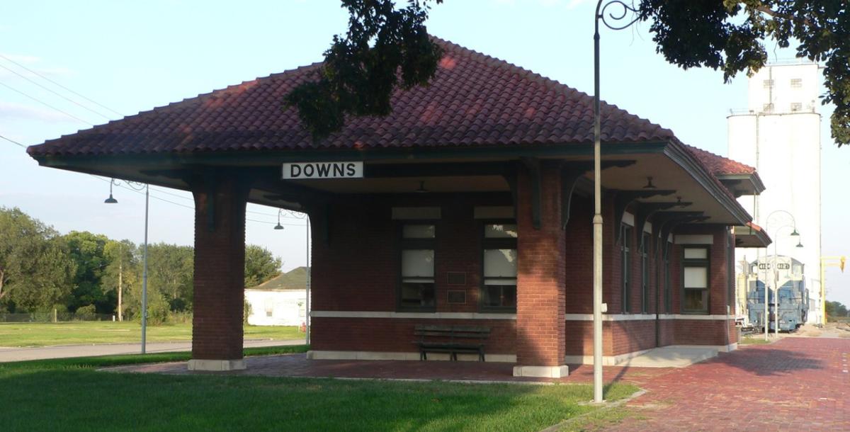 Downs Historic Railroad Depot - Downs KS, 67437