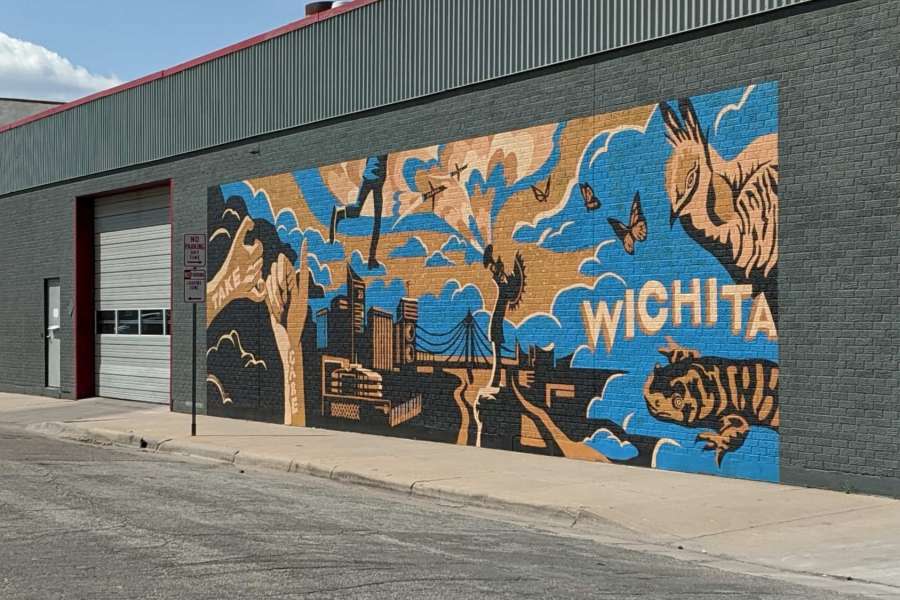 Dear Wichita, Take Care and Dream Big Mural - Wichita KS, 67214