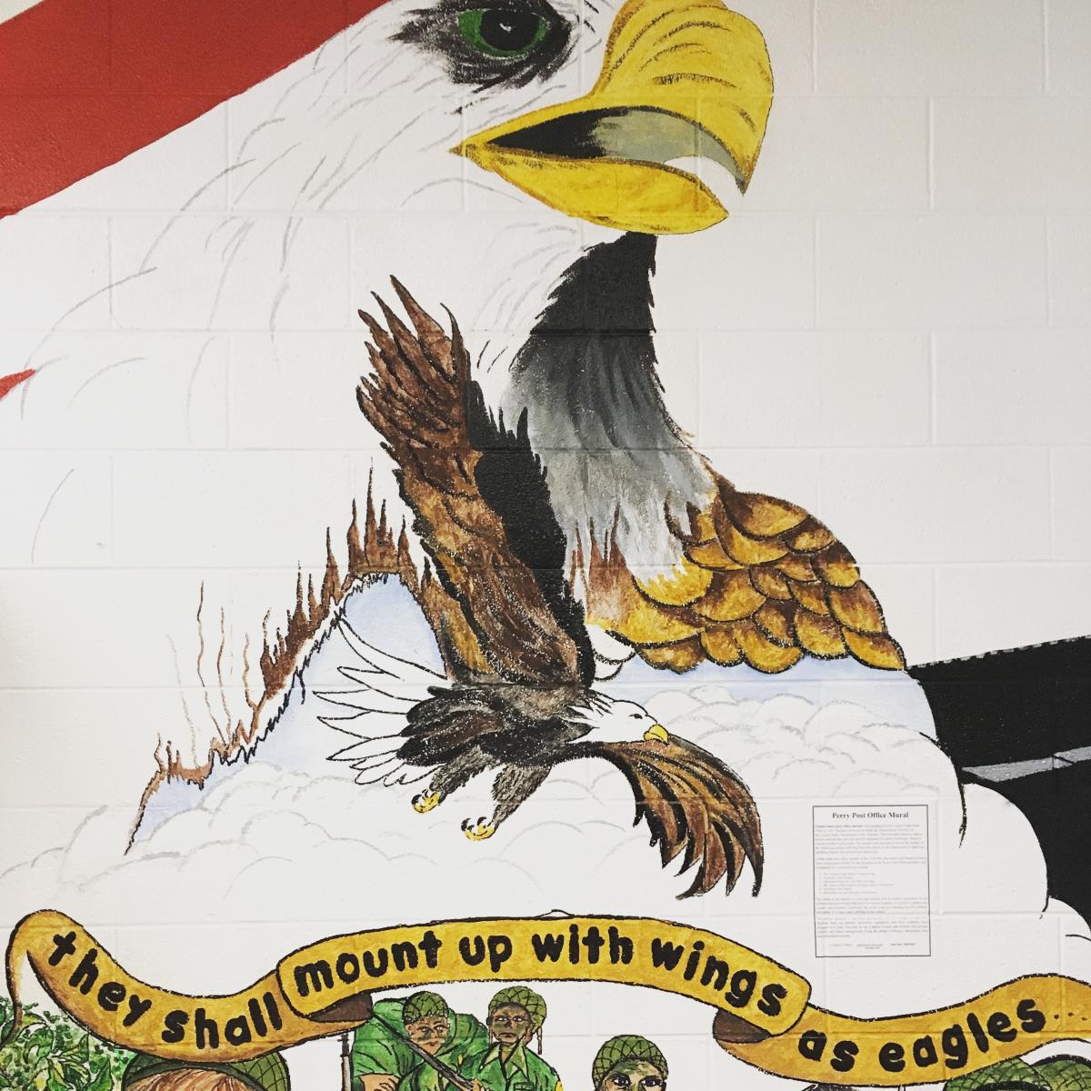 Perry Post Office Mural - Perry KS, 66073