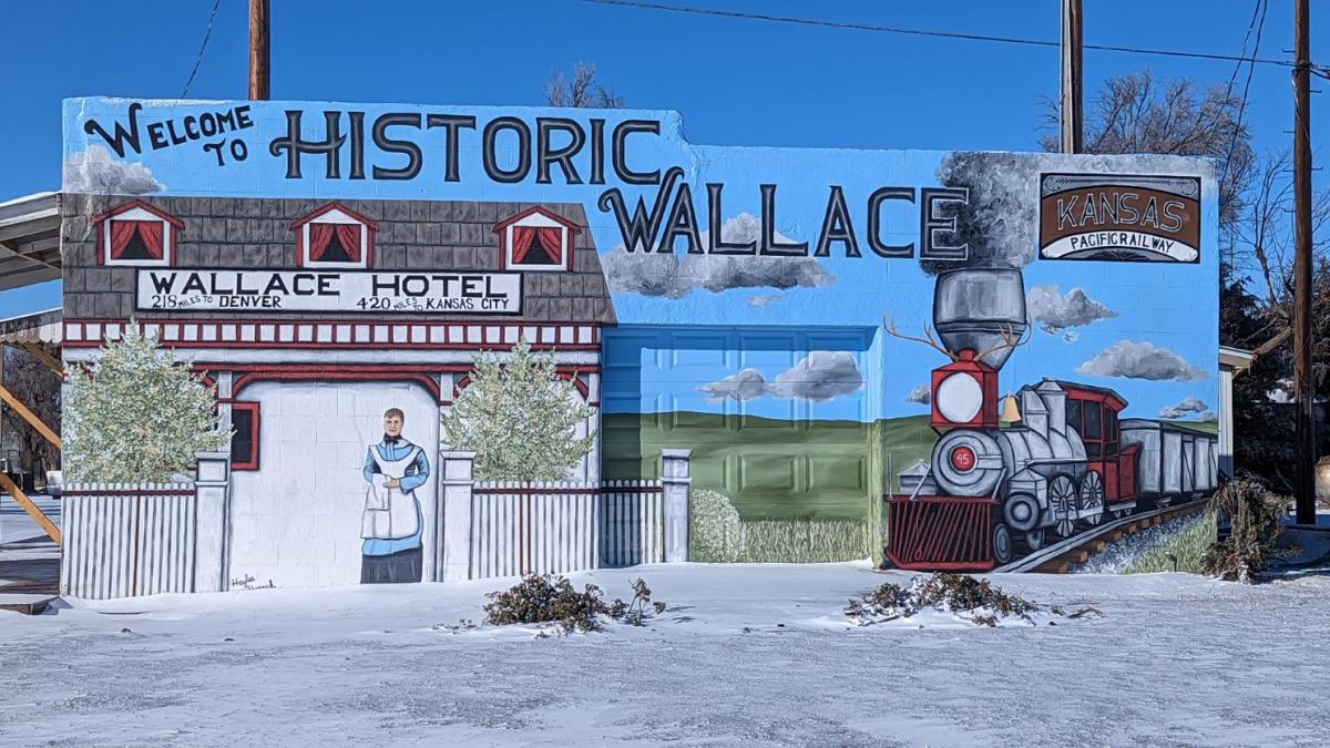 1870's Railroad History Mural - Wallace KS, 67761