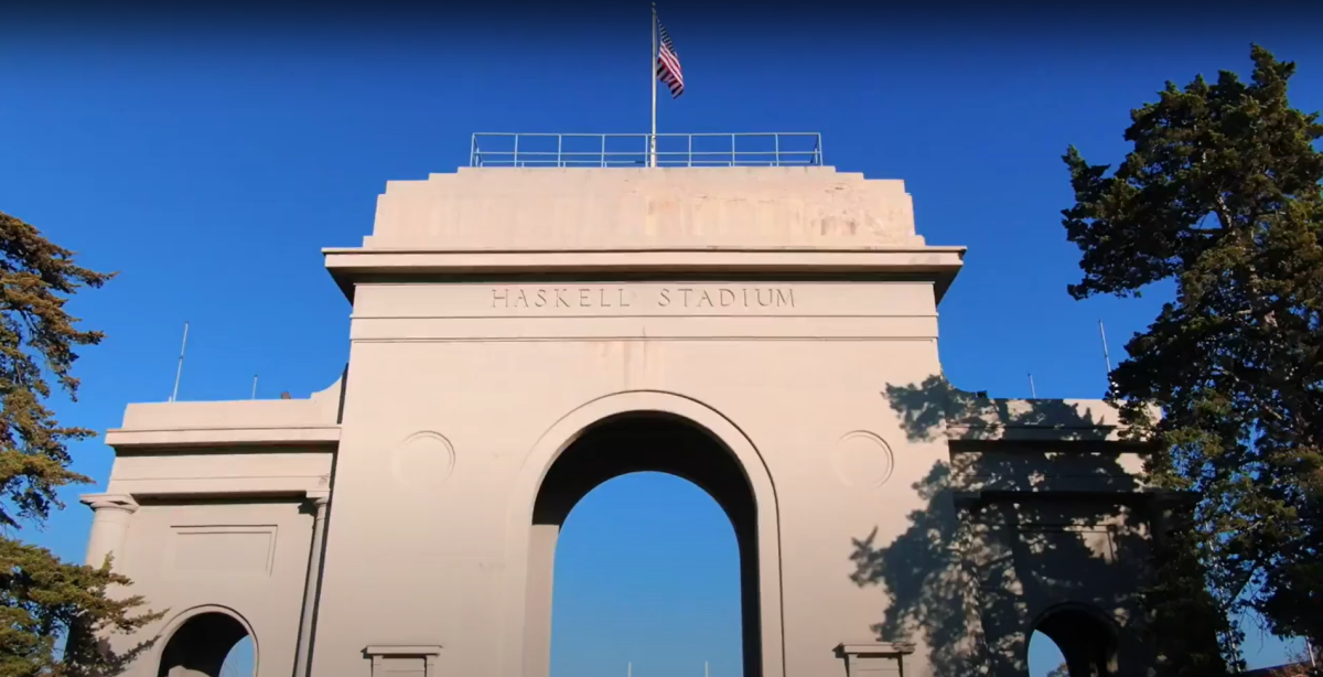 Haskell Memorial Stadium and Arch - Lawrence KS, 66044