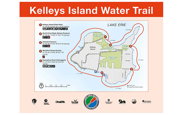 Lake Erie Islands Water Trail - Kelleys Island Trail