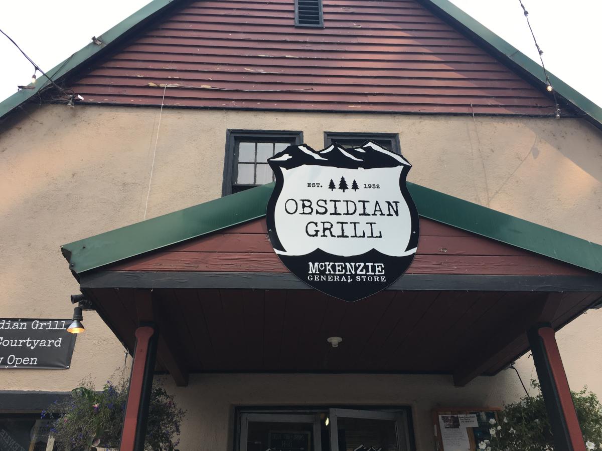 Obsidian Grill Restaurant at McKenzie General Store