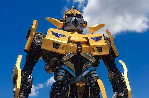 Bumblebee Transformer Statue | Visit Stillwater