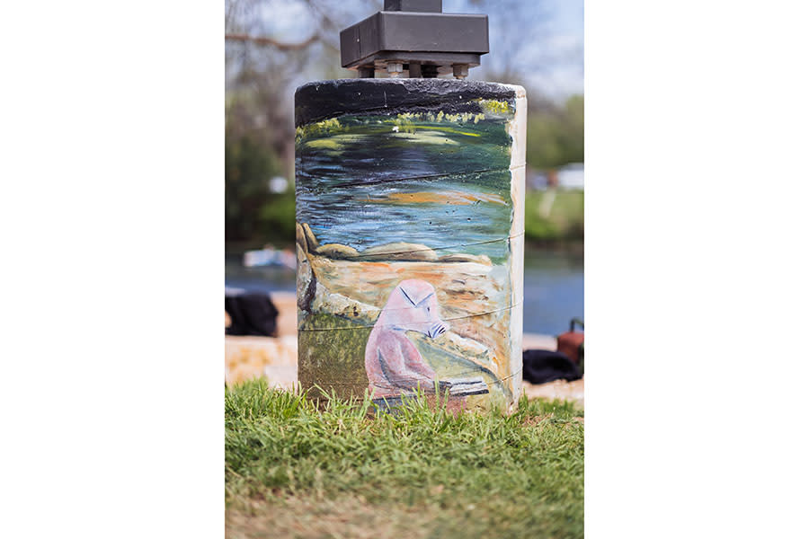 River Pig (mini mural) | San Marcos, TX