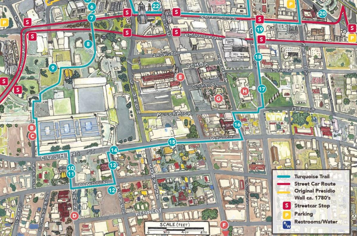 Turquoise Trail Walking Tour | Tucson, AZ 85701