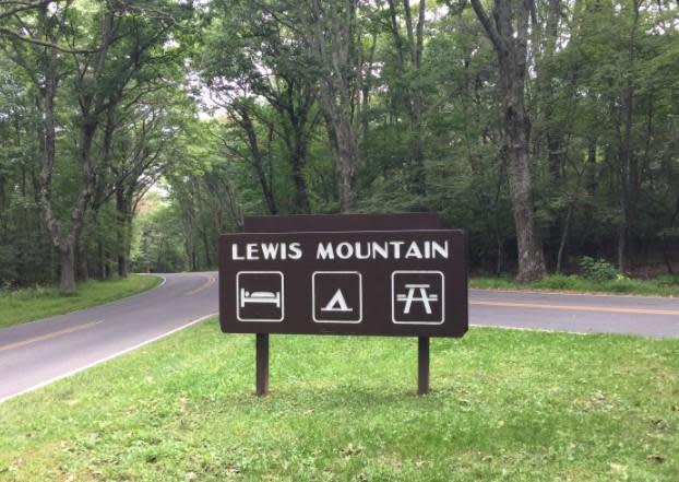 Lewis Mountain Campground in Shenandoah National Park