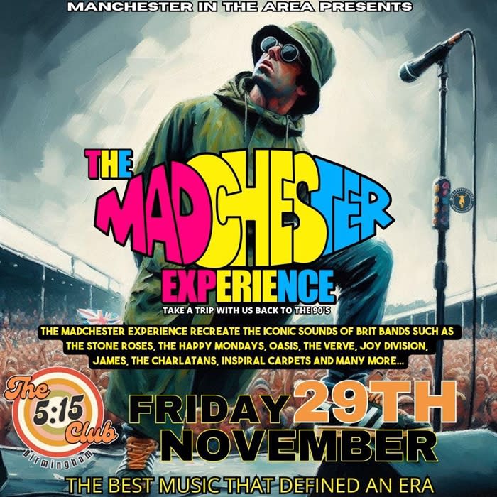 The Madchester Experience at The 5:15 Club - Visit Birmingham