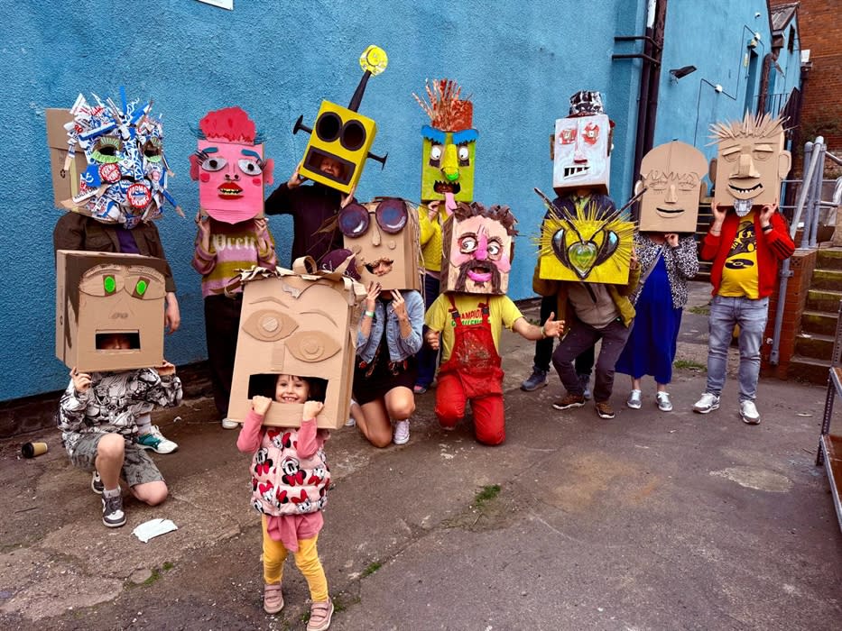 Cardboard Mask Making with Tat Vision - Visit Birmingham
