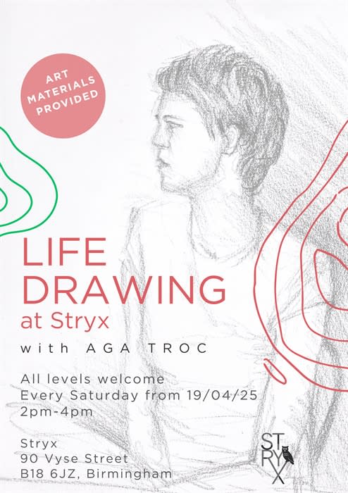 Life Drawing Session at Stryx JQ - Visit Birmingham
