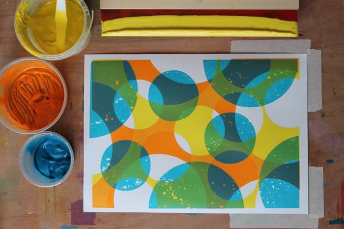 Abstract Screenprint on Paper Workshop - Visit Birmingham