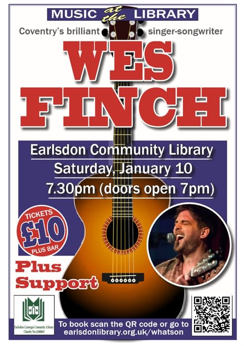 Wes Finch Live from the Library - Visit Birmingham