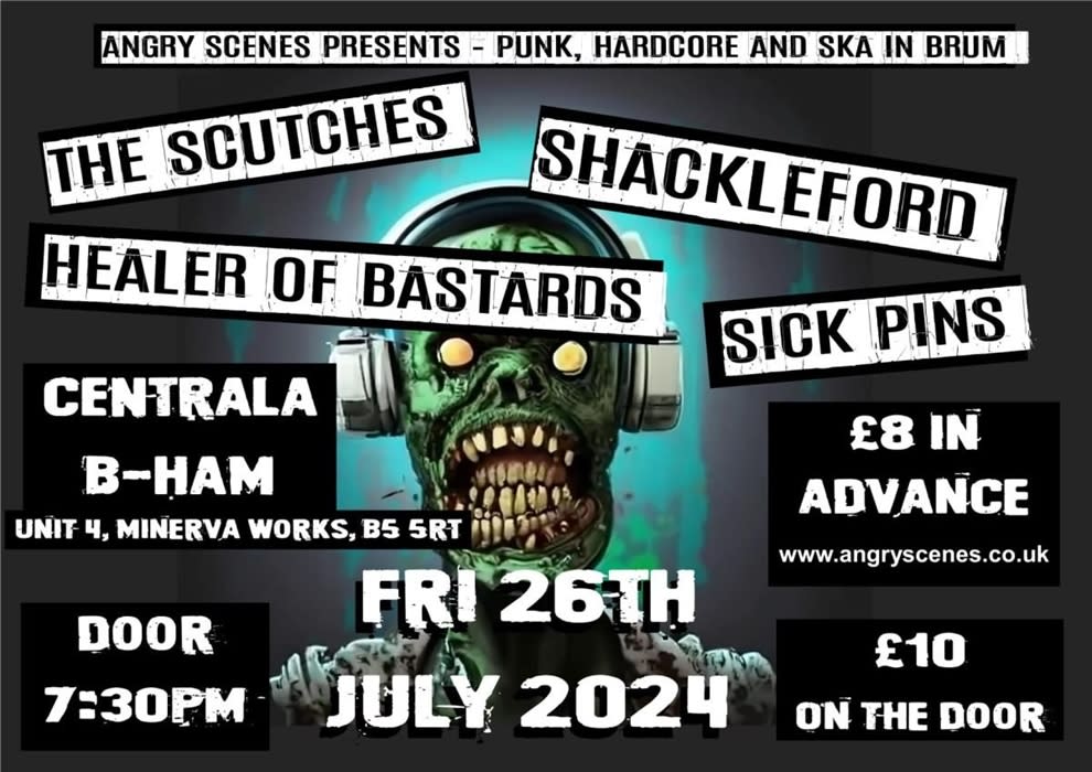 Angry Scenes Presents – Punk, Hardcore and Ska in Brum - Visit Birmingham