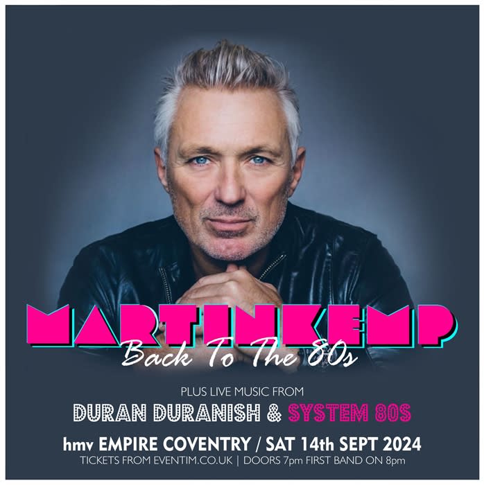 Martin Kemp - Back To The 80's - Visit Birmingham