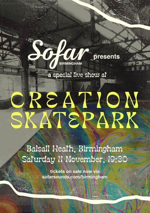 Sofar Sounds at Creation Skate Park - Visit Birmingham