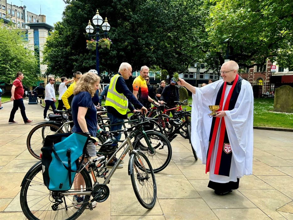 Bike blessing at Birmingham Cathedral - Visit Birmingham