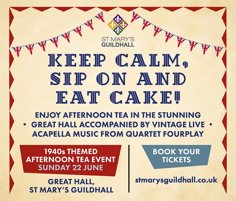 Keep calm, sip on and eat cake! 1940s Themed Afternoon Tea - Visit ...