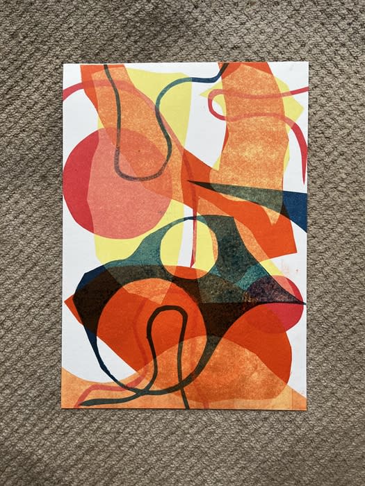 Colourful Monotype Printmaking Workshop