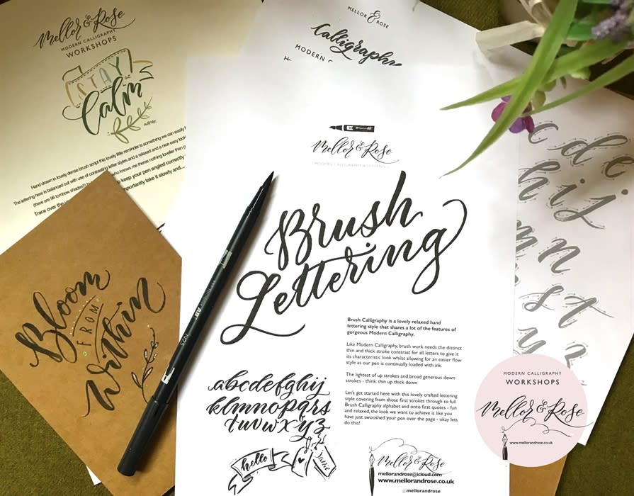 Brush Calligraphy Workshop with Mellor & Rose